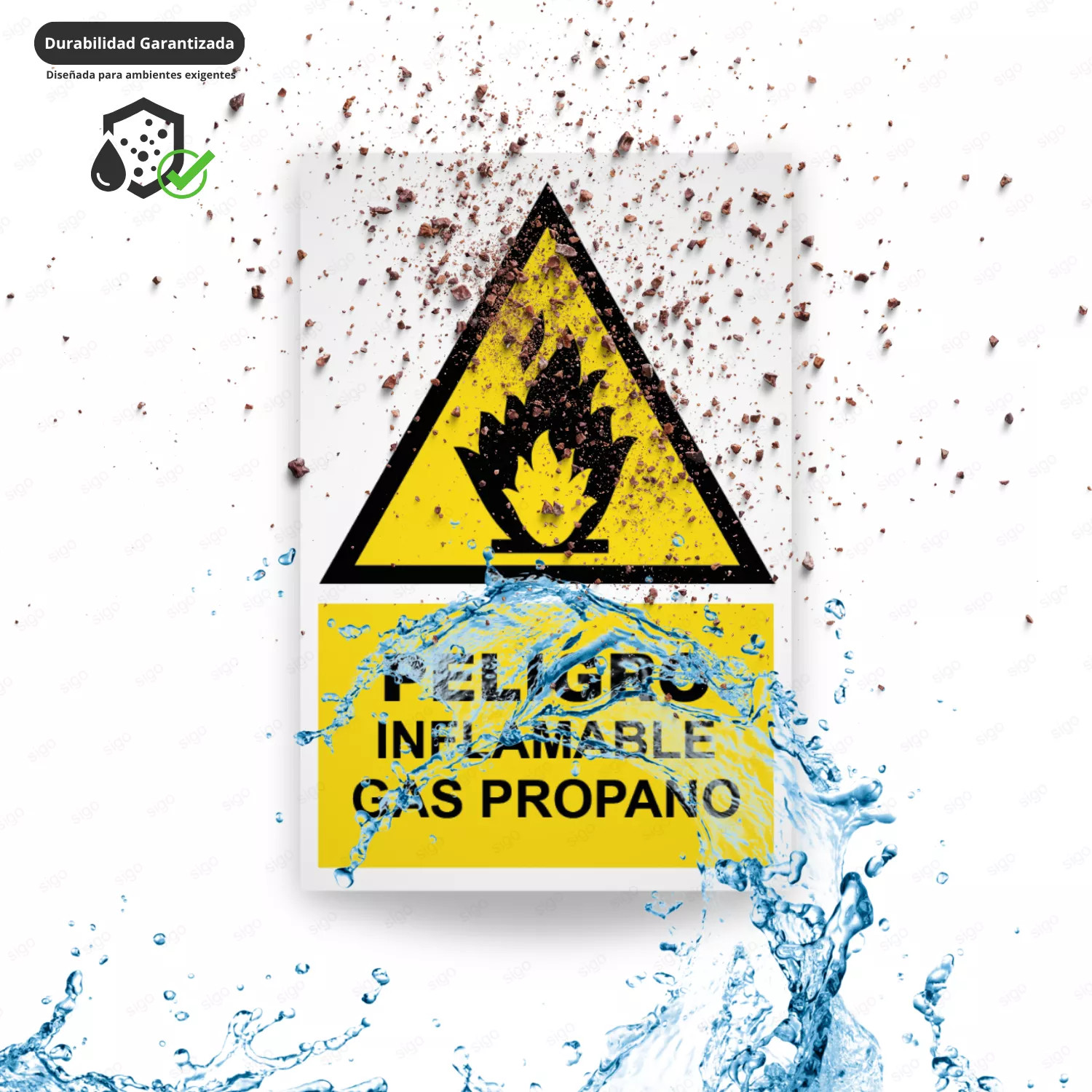 Peligro Inflamable Gas Propano | SIGO