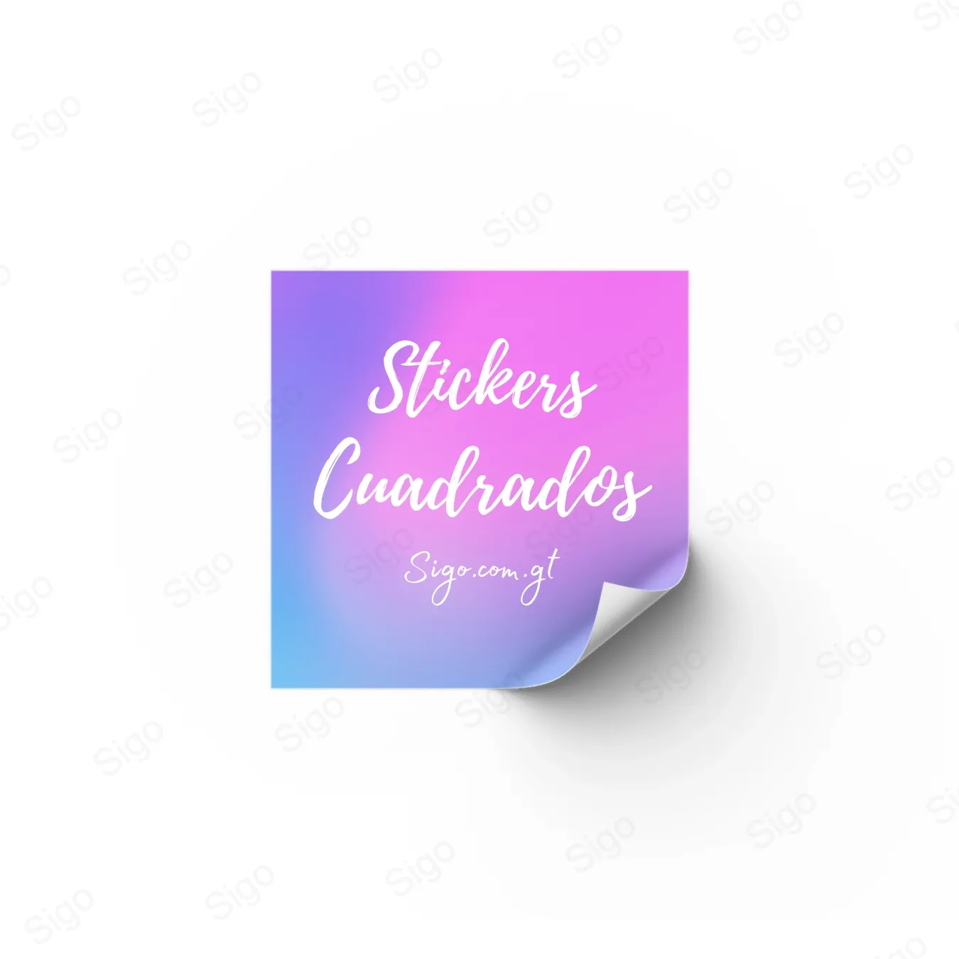Calcomanías Cuadradas | Sigo