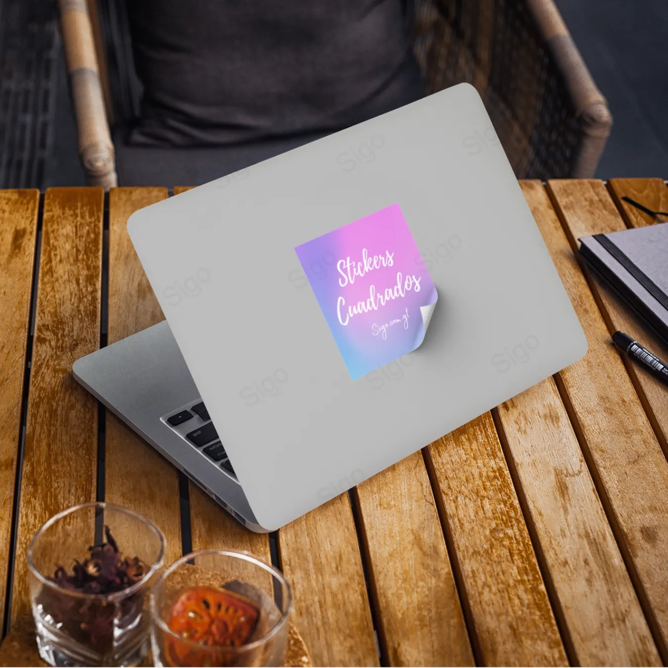 Calcomanías Cuadradas | Sigo